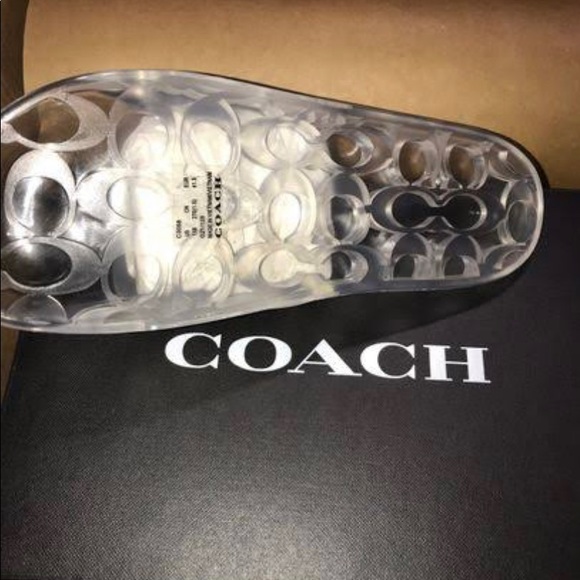 Coach | Shoes | Coach Premium Clear Logo Premium Sliders | Poshmark